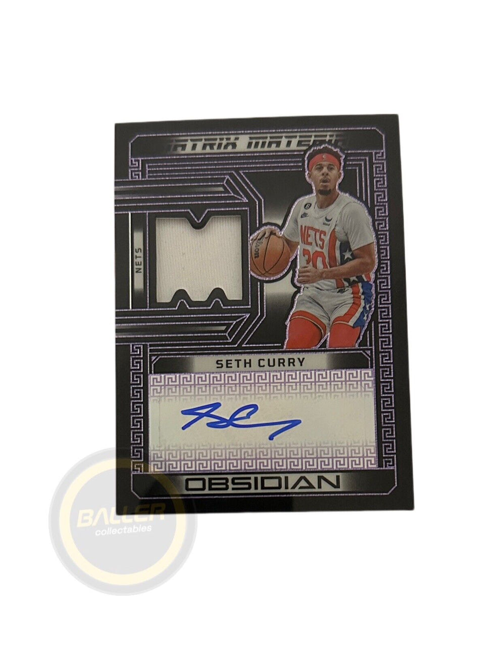 2022-23 Panini Obsidian NBA Matrix Materials SETH CURRY 75 – Baller ...